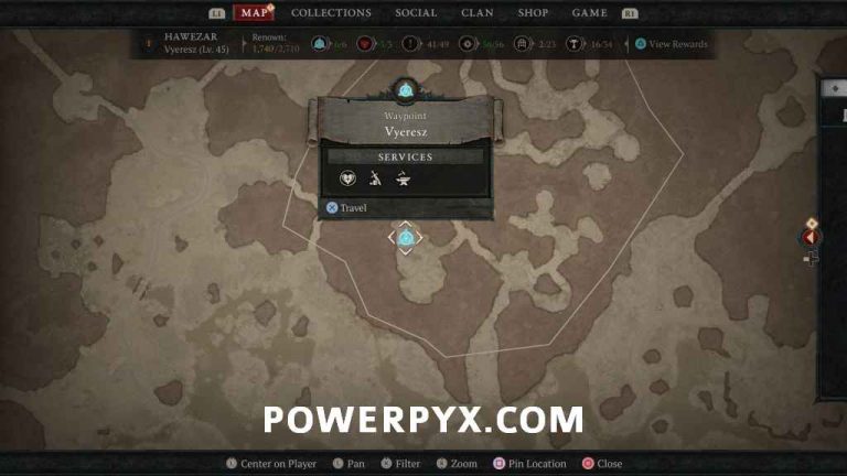 Diablo 4 Hawezar All Waypoint Locations