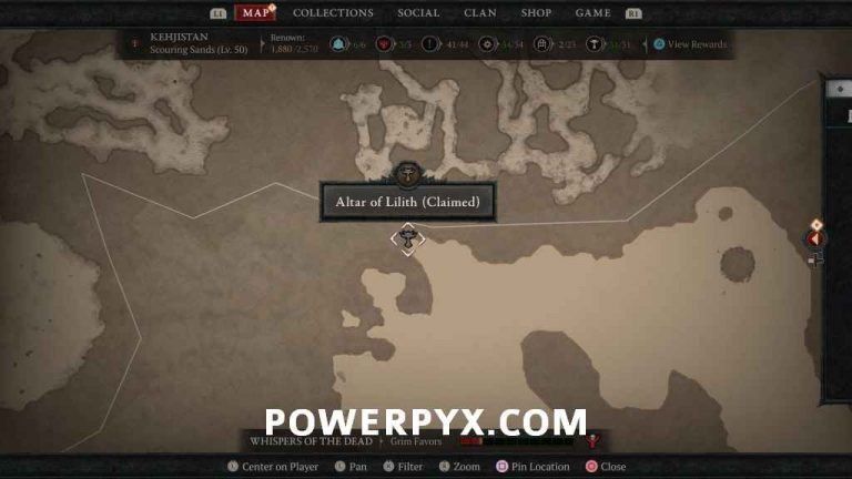 Diablo 4 Kehjistan All Altars of Lilith Locations