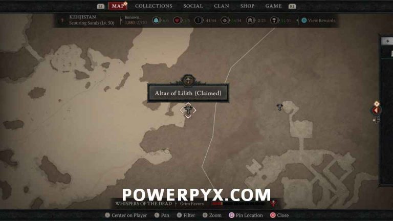 Diablo 4 Kehjistan All Altars of Lilith Locations
