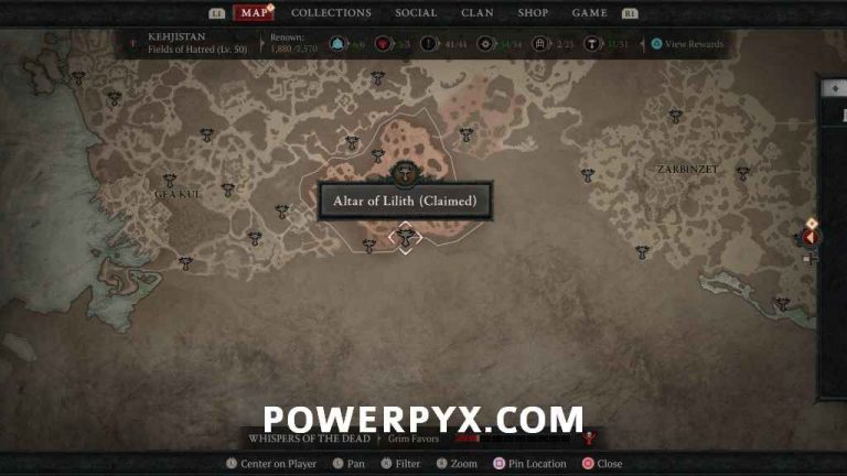 Diablo 4 Kehjistan All Altars of Lilith Locations