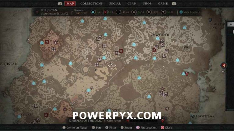Diablo 4 Kehjistan All Side Quest Locations