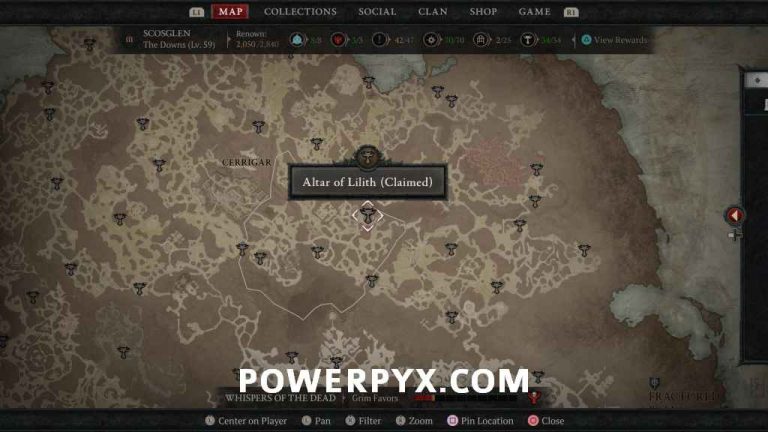 Diablo 4 Scosglen All Altars of Lilith Locations
