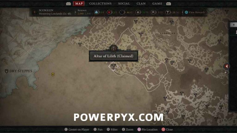 Diablo 4 Scosglen All Altars of Lilith Locations