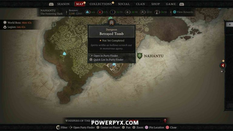 Diablo 4 Vessel of Hatred Nahantu All Side Dungeon Locations