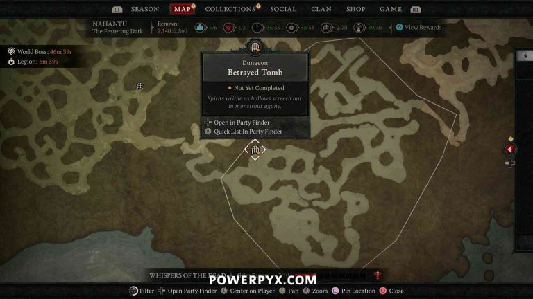 Diablo 4 Vessel of Hatred Nahantu All Side Dungeon Locations