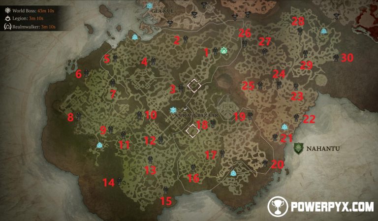 Diablo 4 Vessel of Hatred Nahantu All Tenets of Akarat Locations