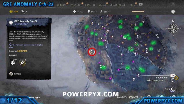 Dying Light 2 All GRE Anomaly Locations