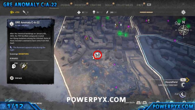 Dying Light 2 All GRE Anomaly Locations