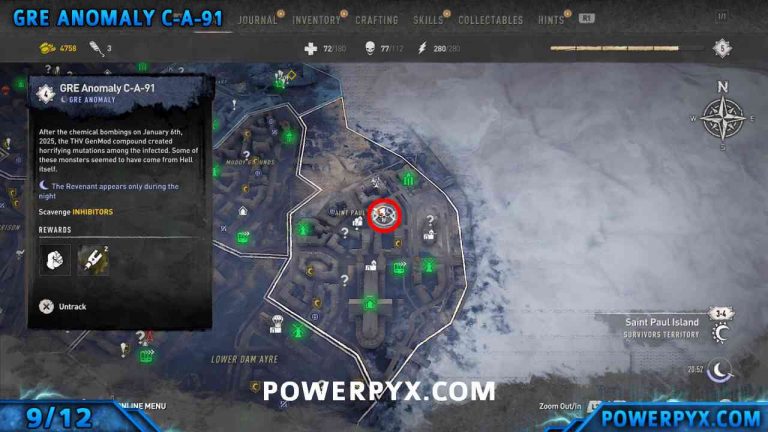 Dying Light 2 All GRE Anomaly Locations