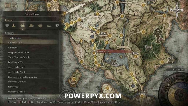 Elden Ring All Sites of Grace Locations