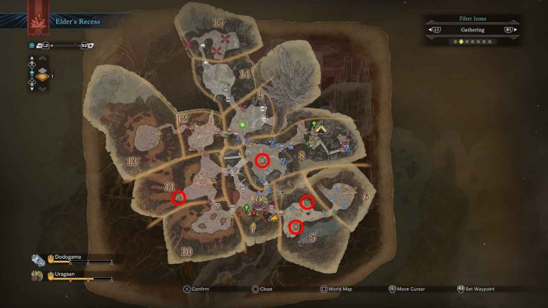 Monster Hunter World: Bone Locations List