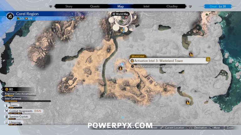 Final Fantasy 7 (VII) Rebirth Corel Region All World Intel Locations