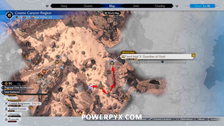 Final Fantasy 7 (VII) Rebirth Cosmo Canyon All World Intel Locations