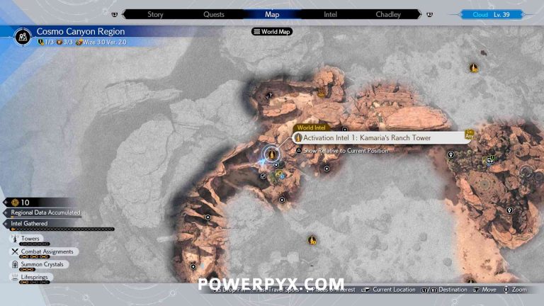 Final Fantasy 7 (VII) Rebirth Cosmo Canyon All World Intel Locations