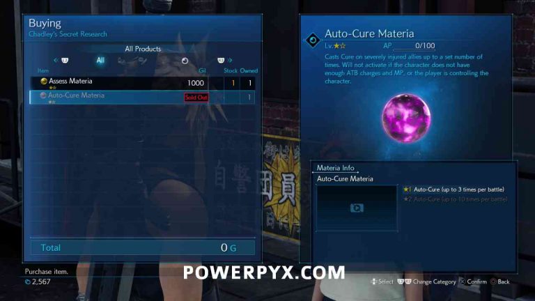 Final Fantasy 7 (VII) Remake All Materia Locations