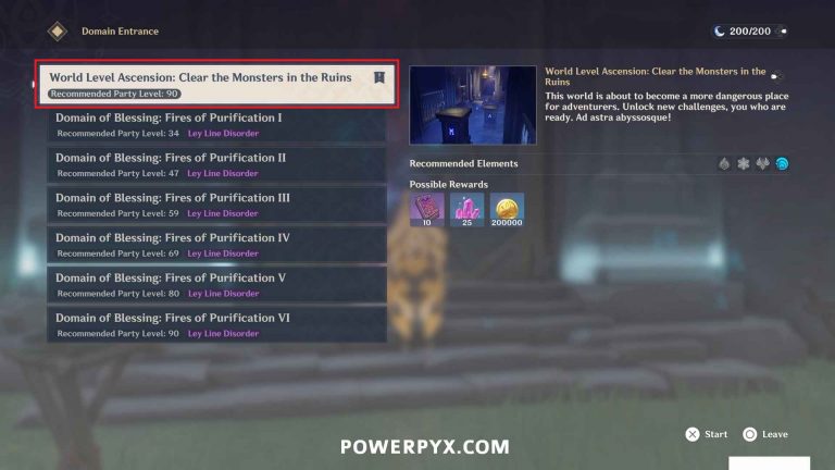 Genshin Impact World Level Ascension Walkthrough