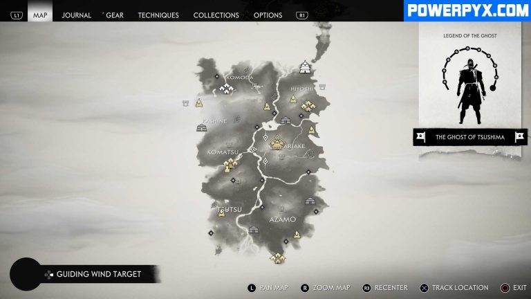 Ghost of Tsushima Full World Map Revealed