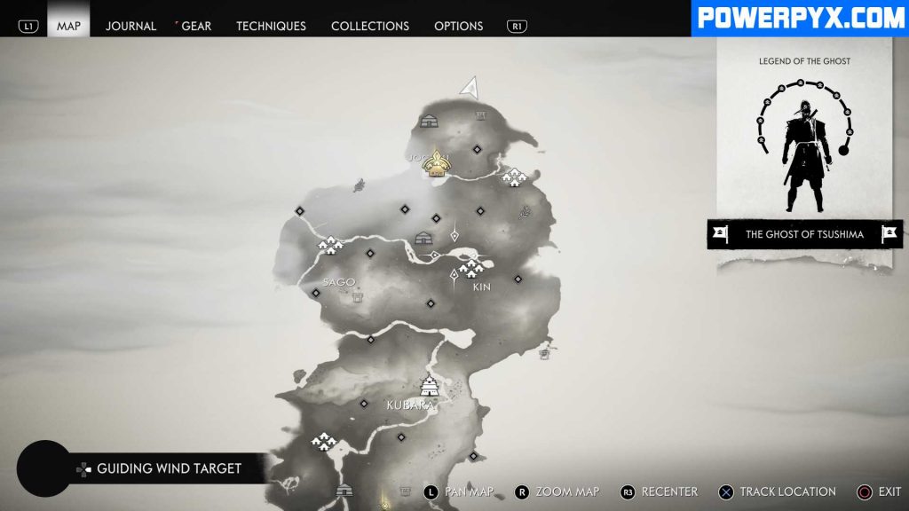 Ghost of Tsushima Full World Map Revealed