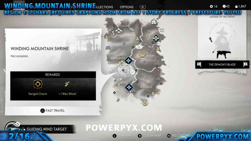 Ghost of Tsushima All Shinto Shrines Locations
