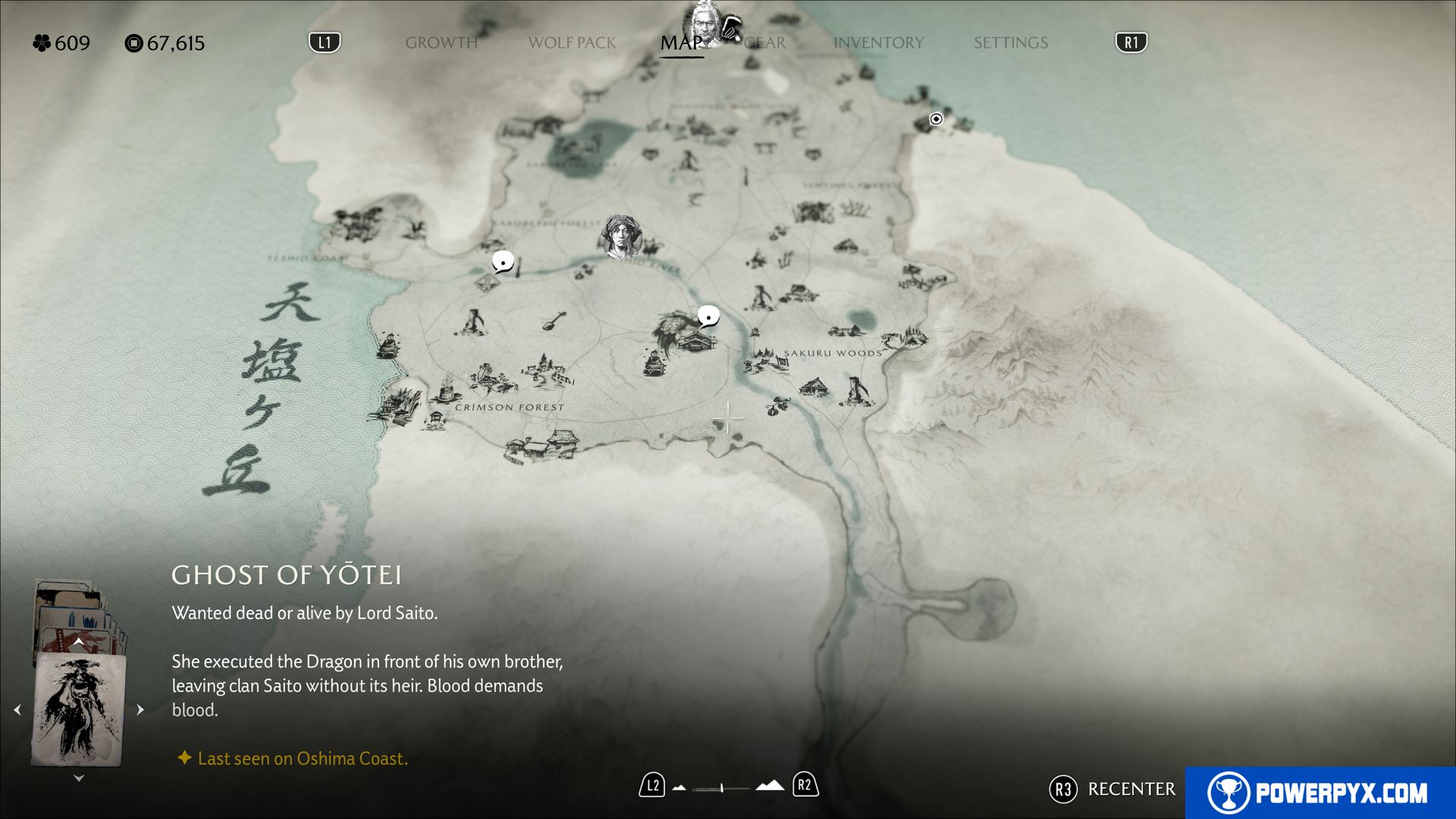 Ghost of Yotei Full World Map