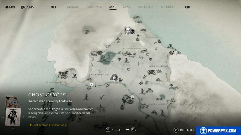 Ghost of Yotei Full World Map