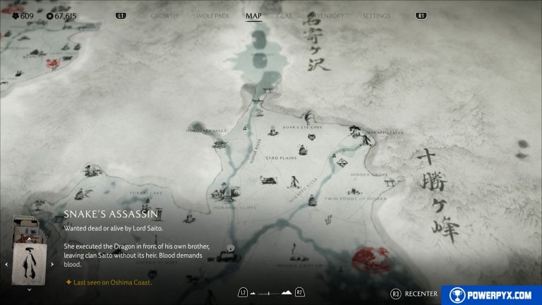 Ghost of Yotei Full World Map