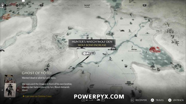 Ghost of Yotei All Wolf Den Locations