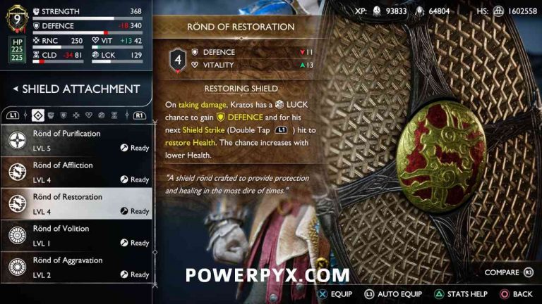 God of War Ragnarok All Shield Attachments (Ronds)