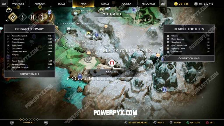 God of War All Treasure Map Locations & Dig Spots