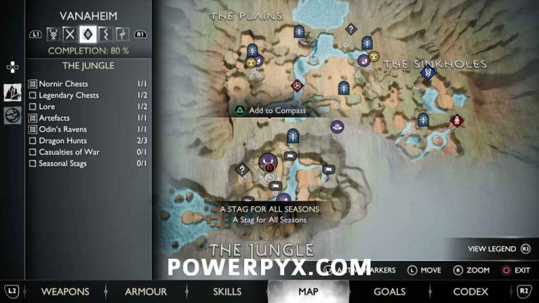 God of War Ragnarok All Stags of Four Seasons Locations