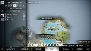 God of War Ragnarok Althjof's Rig Collectible Locations
