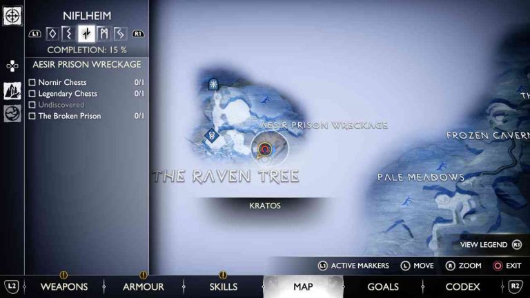 God of War Ragnarok Aesir Prison Wreckage Collectible Locations