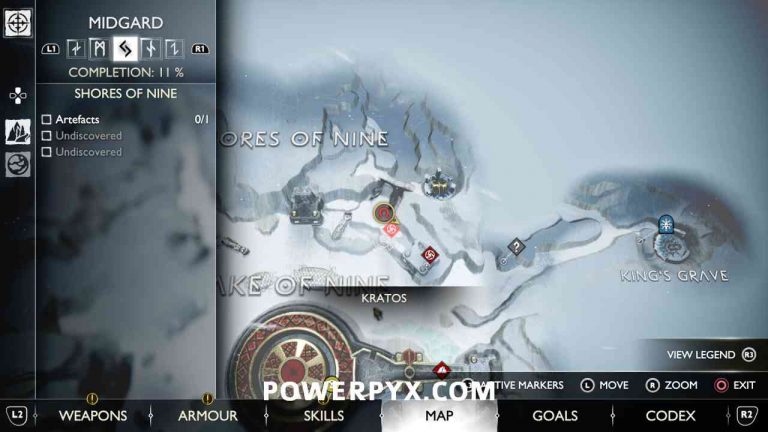 God of War Ragnarok Shores of Nine Collectible Locations