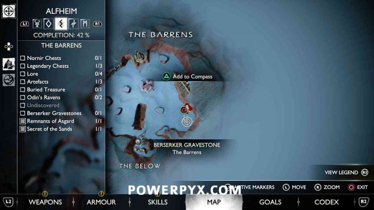 God of War Ragnarok The Barrens Collectible Locations
