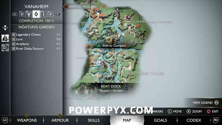 God of War Ragnarok Noatun's Garden Collectible Locations
