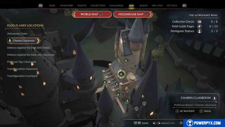 Hogwarts Legacy All Floo Flame Locations (Fast Travel Points)