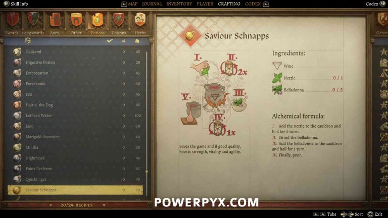 Kingdom Come Deliverance 2 All Potions Alchemy Recipes