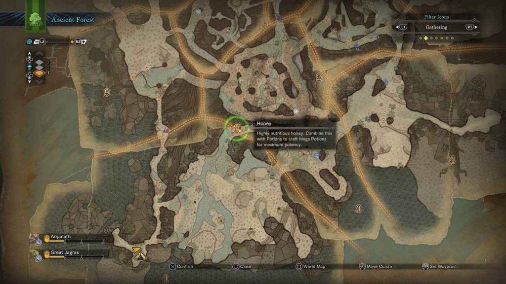 Monster Hunter World: Honey Location