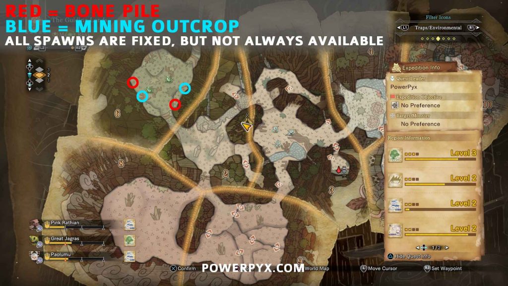Monster Hunter Iceborne All Ore Locations List