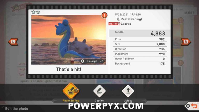 New Pokemon Snap Lapras All Stars Photos & Locations