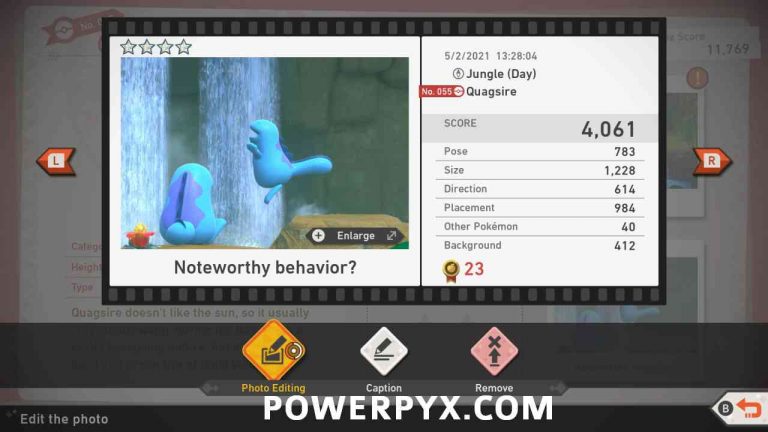 New Pokemon Snap Quagsire All Stars Photos & Locations