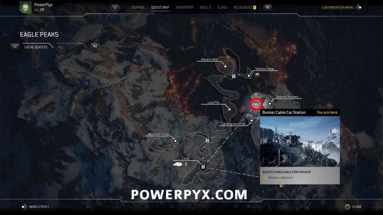 Outriders All Side Quest Locations