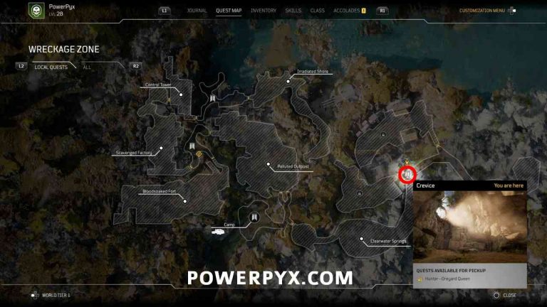 Outriders All Side Quest Locations