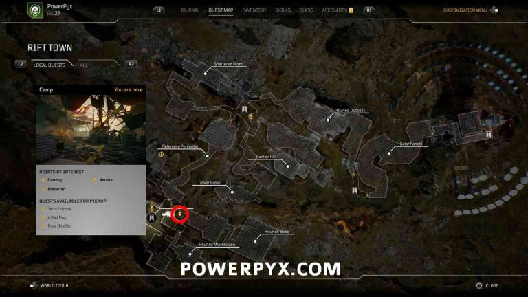 Outriders All Side Quest Locations