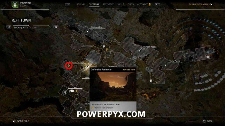 Outriders All Side Quest Locations