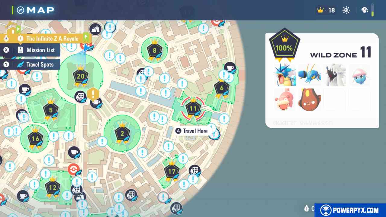 Pokemon Legends Z-A Clawitzer Location