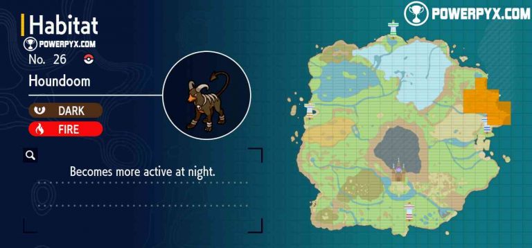 Pokemon Scarlet & Violet Houndoom Location