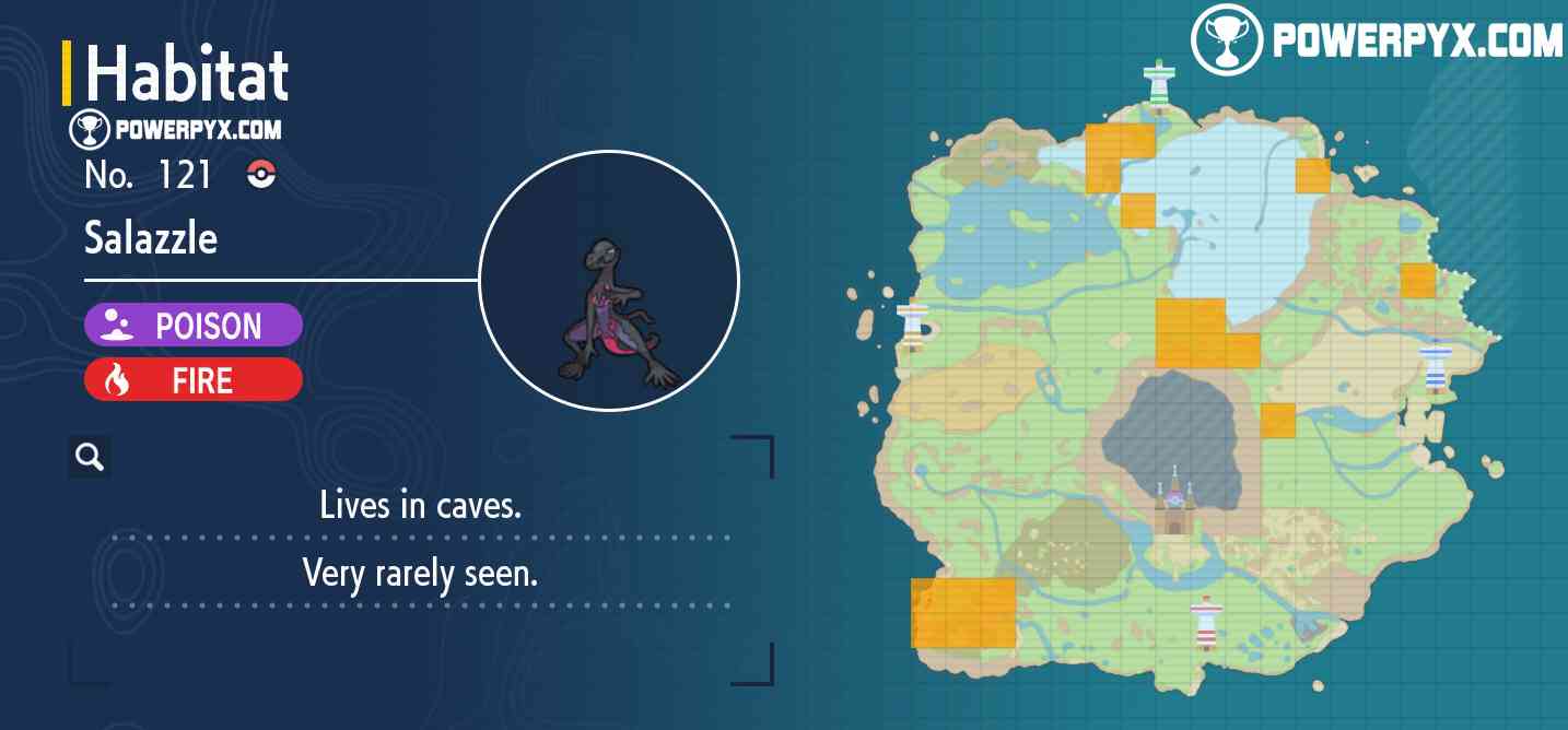 Pokemon Scarlet & Violet Salazzle Location