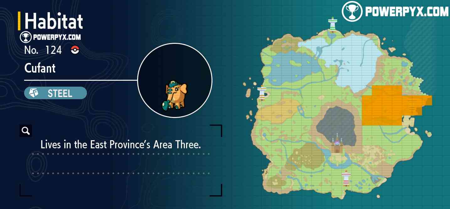 Pokemon Scarlet & Violet Cufant Location