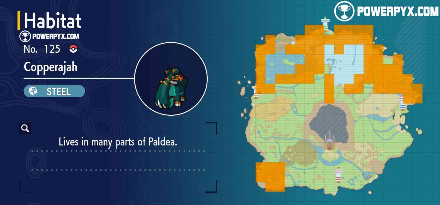 Pokemon Scarlet & Violet Copperajah Location